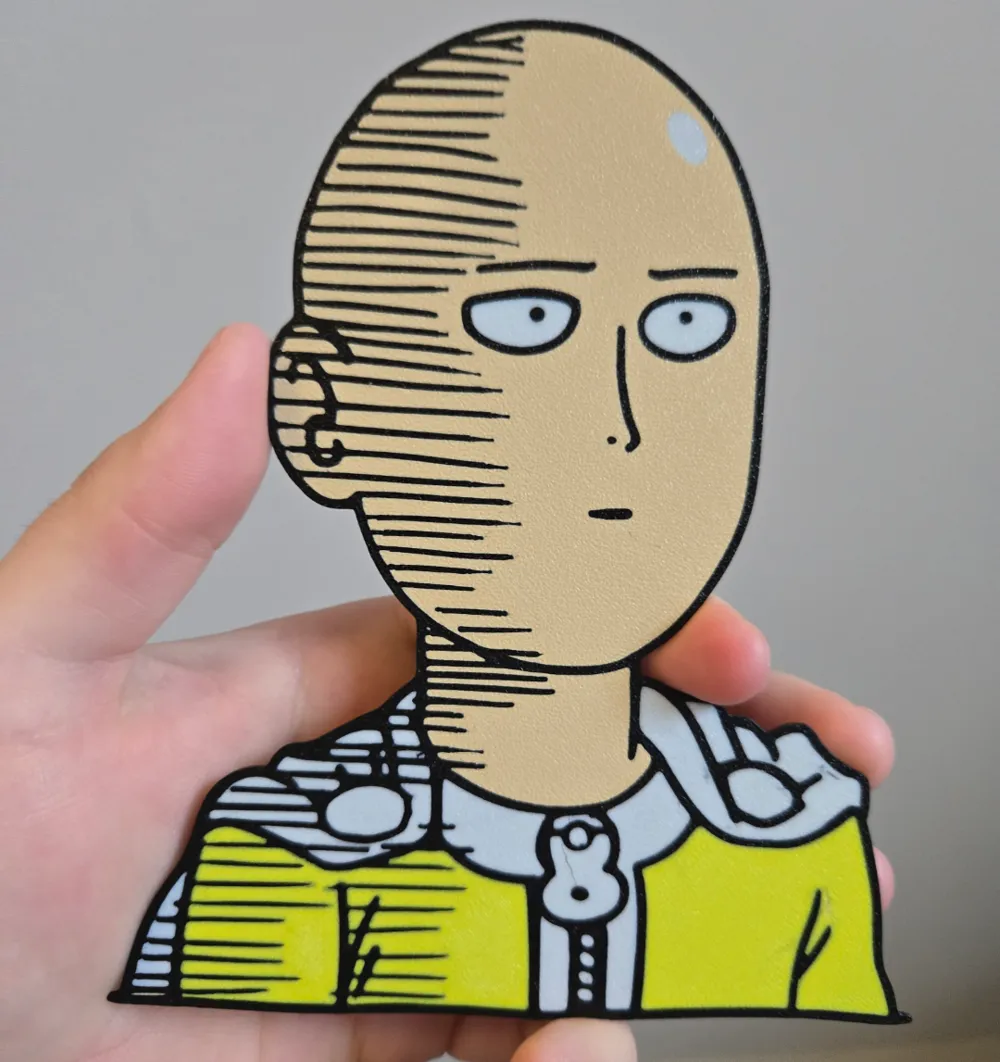 Saitama - One Punch Man - 4 Colors by Mech3D - MakerWorld