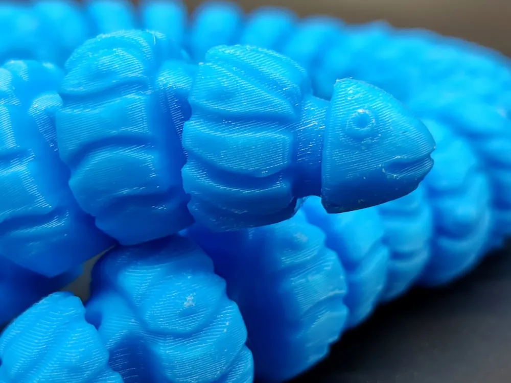 Wormy, a Print-in-Place Articulated Flexi Worm Toy - Free 3D Print ...