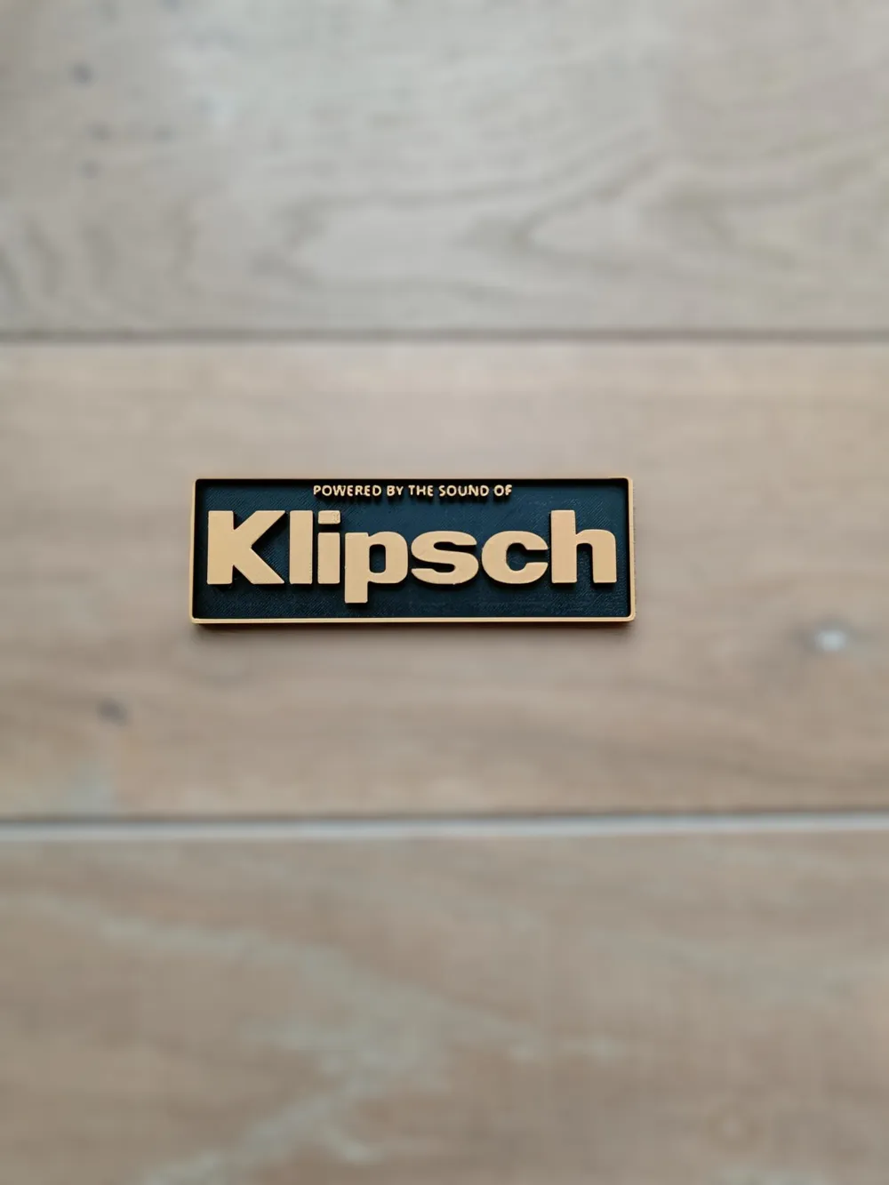 Plaque logo Klipsch - Free 3D Print Model - MakerWorld