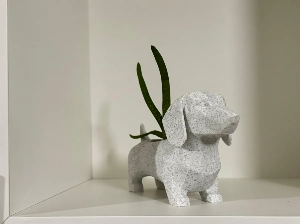 Maceta de perro salchicha - Modelo de impresión 3D gratuito - MakerWorld
