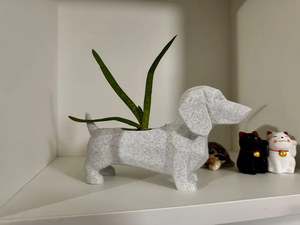 Maceta de perro salchicha - Modelo de impresión 3D gratuito - MakerWorld