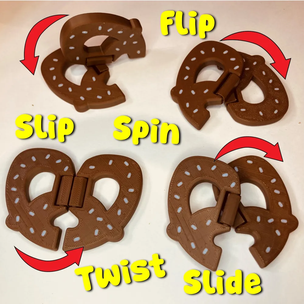 Pretzel Slip and Slide Fidget Toy (33 min) by SpacedOut MakerWorld ...
