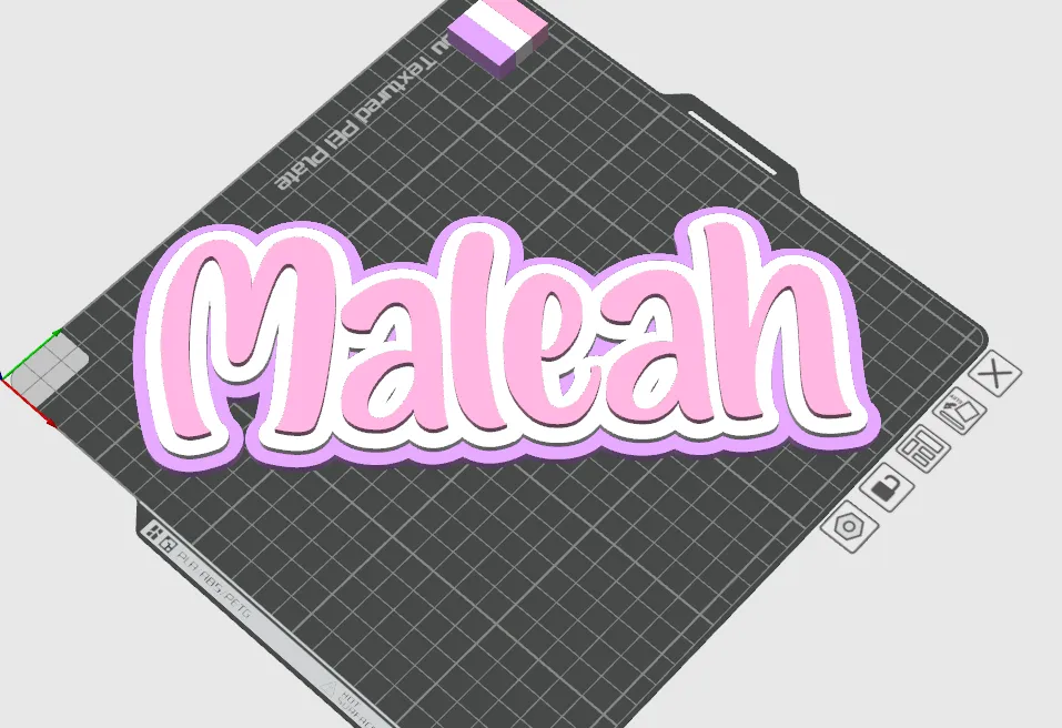 Custom personalised 3 Layer Name Sign Plaque - Free 3D Print Model ...