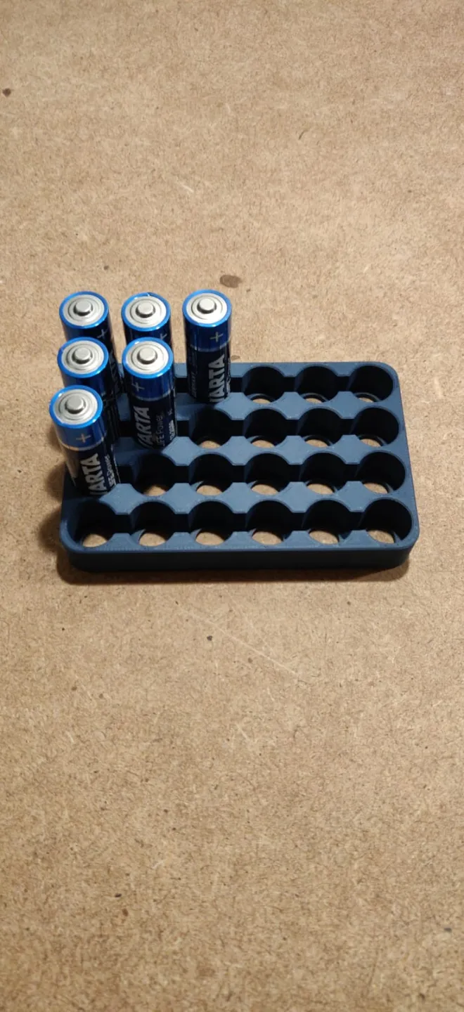 AA/AAA Battery Holder (Desktop/Drawer) by RiTiSoNo - MakerWorld