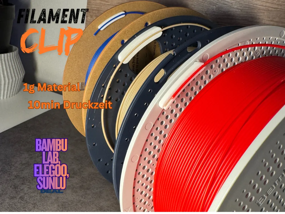 Various Filament Clips by KK Print MakerWorld: Download Free 3D Models