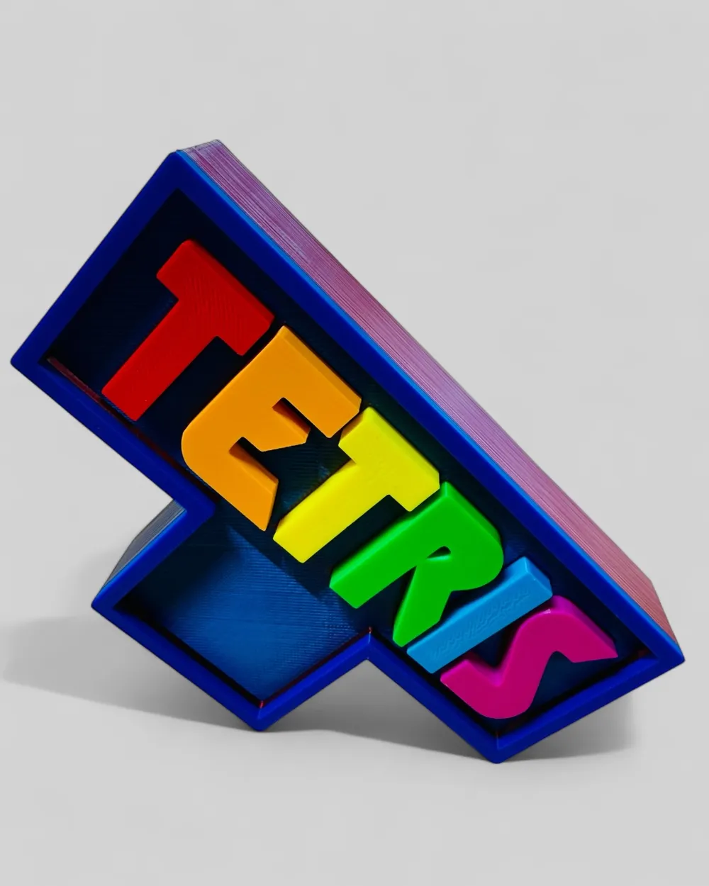 Tetris Display Stand Logo - Free 3D Print Model - MakerWorld