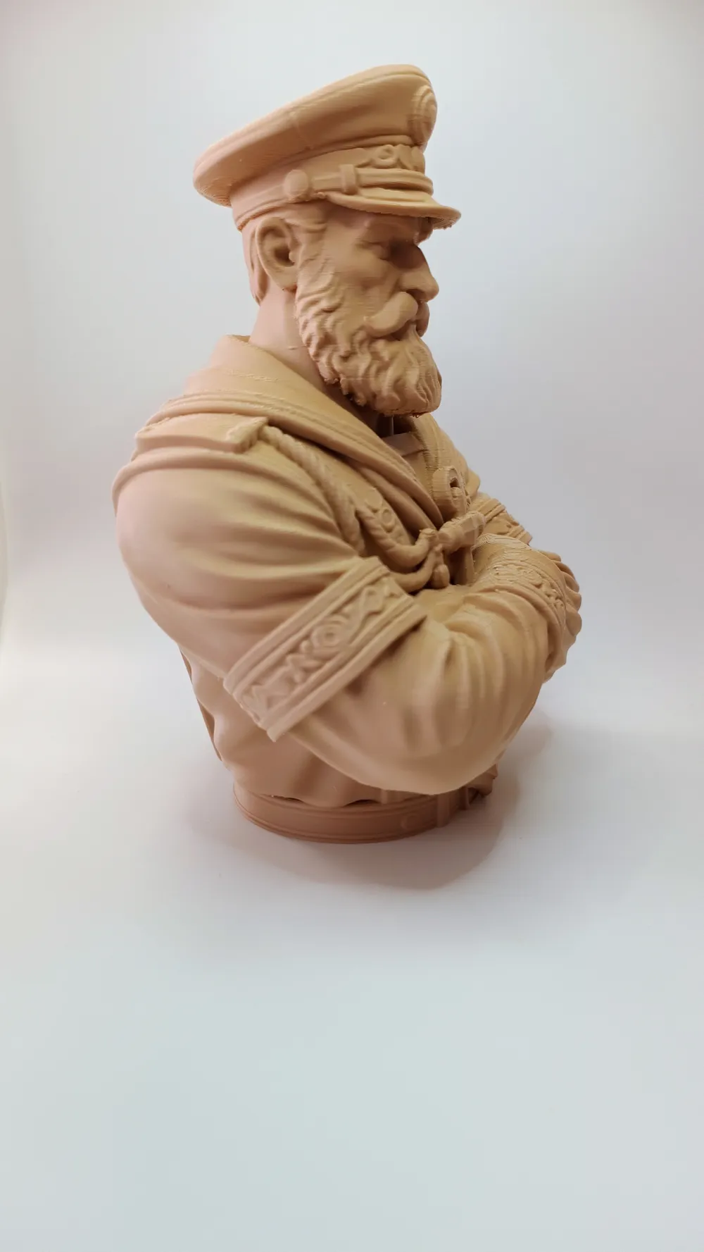 Seafarer Bust with Anchor and Proud Pose - Free 3D Print Model - MakerWorld
