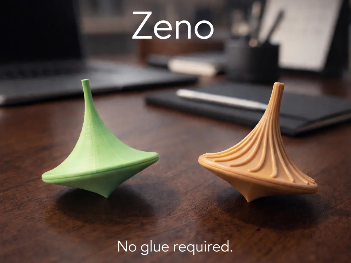 Zeno Spinning Top - Free 3D Print Model - MakerWorld