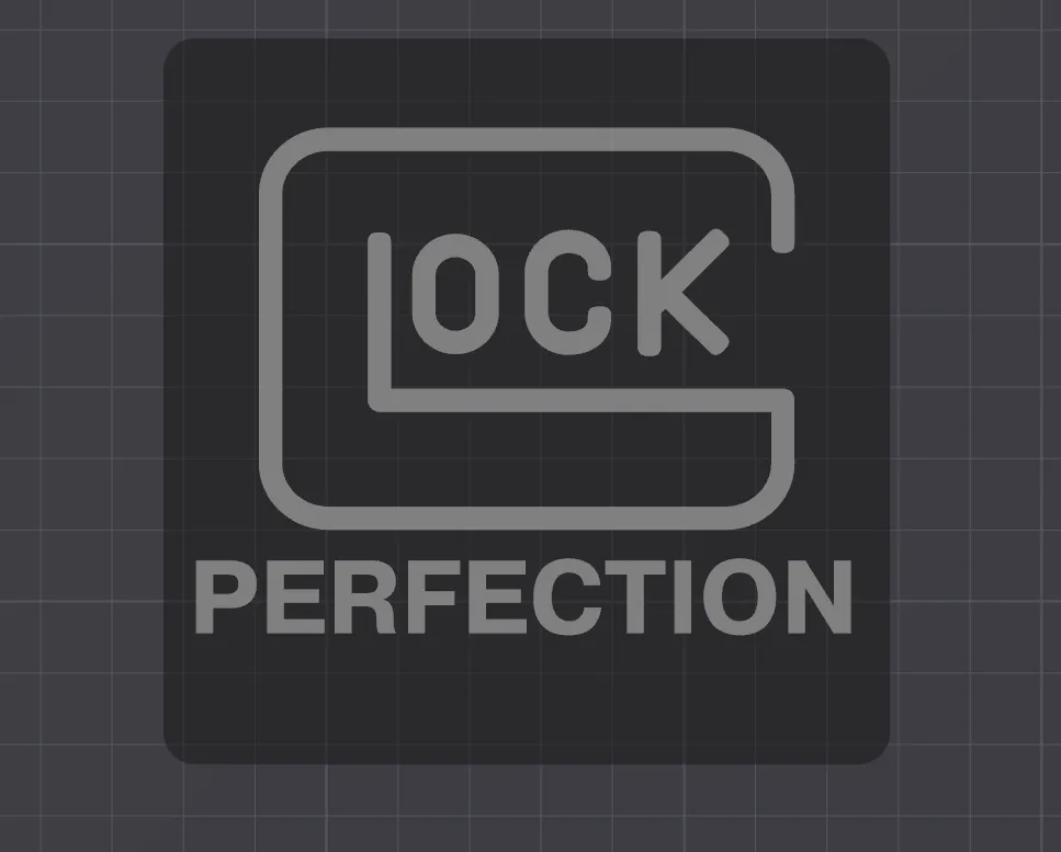 Glock Logo Badge by ProtoSpyre3D - MakerWorld