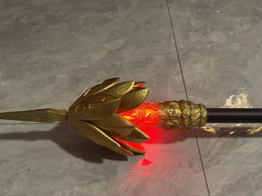 Fire Spear (Interactive Sound, Light, and Electricity Version) by AOCAI - MakerWorld