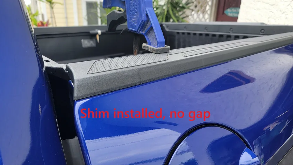 Toyota Tacoma (4th generation) bed top rail shim - Free 3D Print Model - MakerWorld