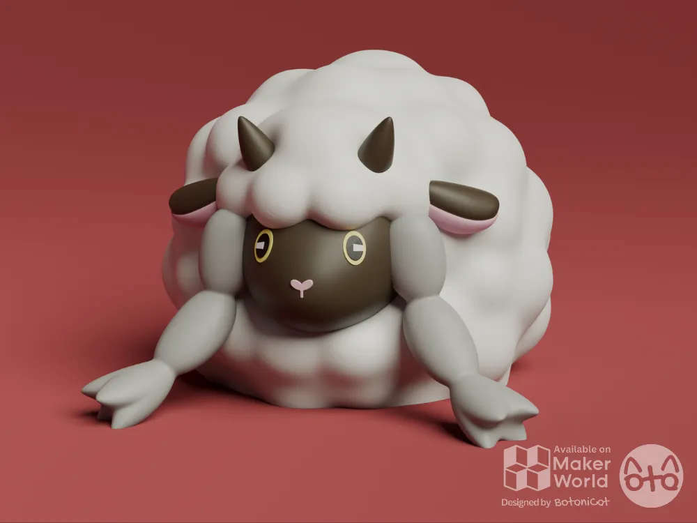 Wooloo Loaf (Pokemon) by BotaniCat - MakerWorld