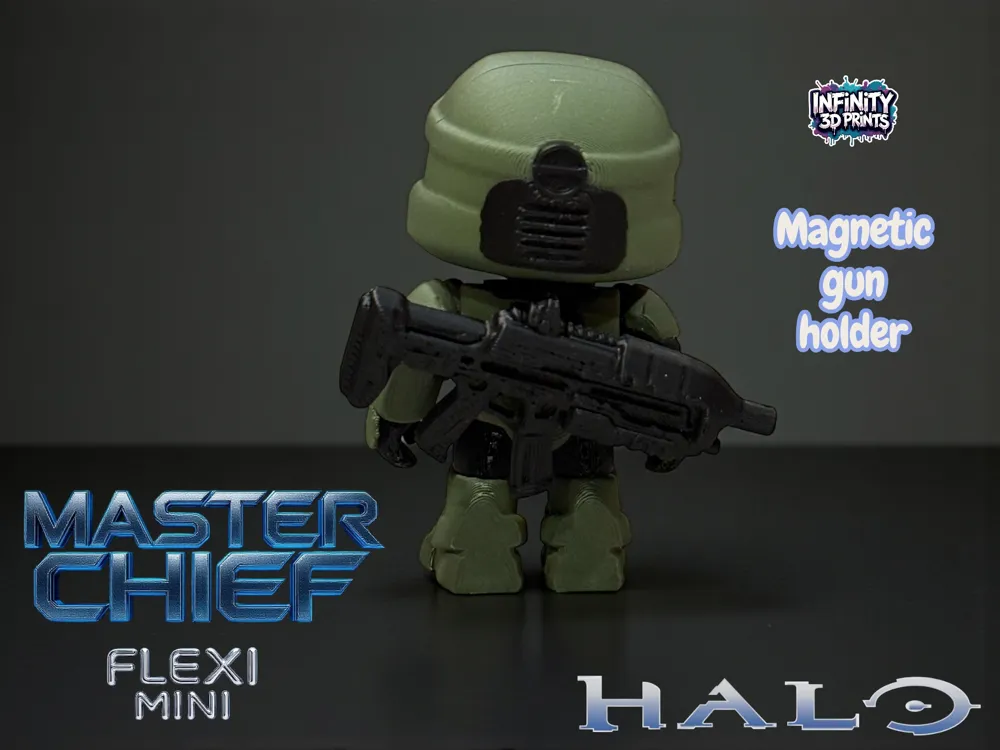 JEFE MAESTRO - HALO - MINI ARTICULADO CON ARMA MAGNÉTICA - Modelo de ...