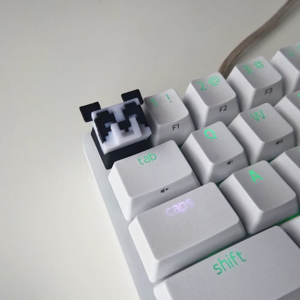 MINECRAFT PANDA KEYCAP - GAMING - CUSTOM KEYCAP by MarioJCoyF - MakerWorld