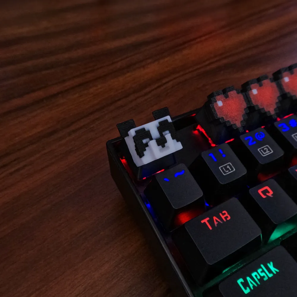 MINECRAFT PANDA KEYCAP - GAMING - CUSTOM KEYCAP by MarioJCoyF - MakerWorld