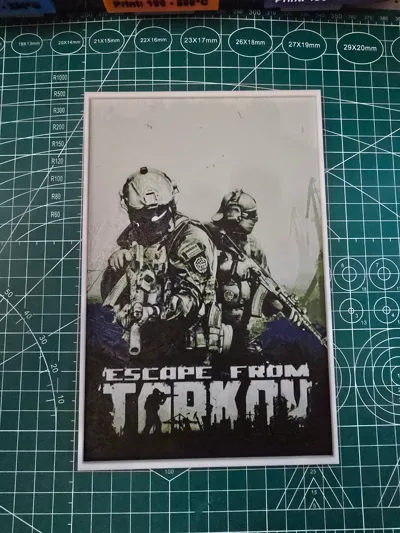 Escape from Tarkov Poster - Hueforge Art by Lumpy3D - MakerWorld