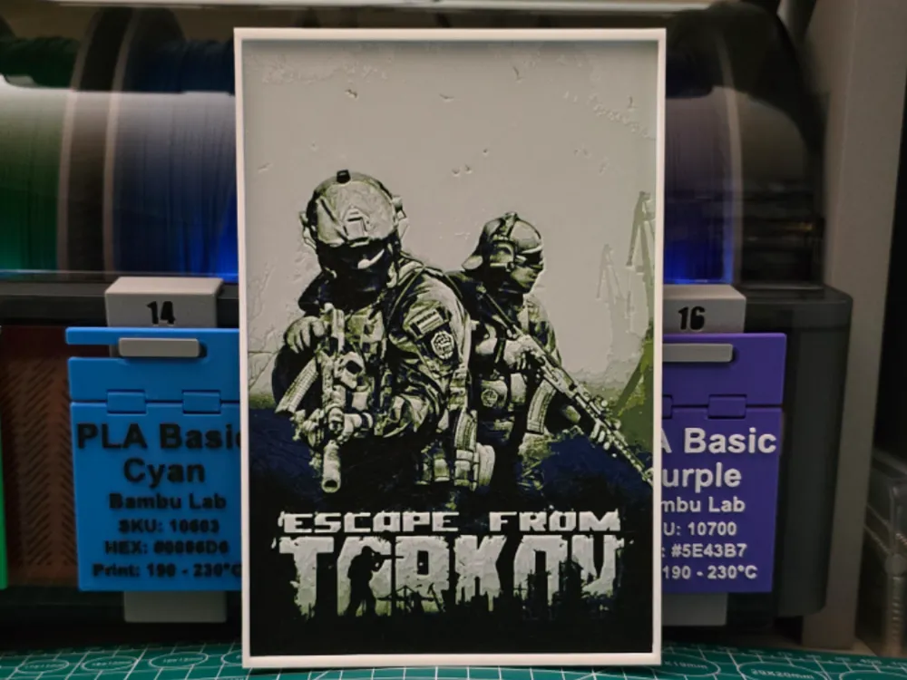 Escape from Tarkov Poster - Hueforge Art by Lumpy3D - MakerWorld
