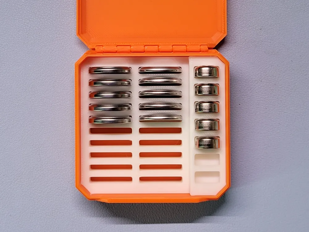 Clamshell Parts Box Coin Cell enclosure by hargo MakerWorld: Download ...