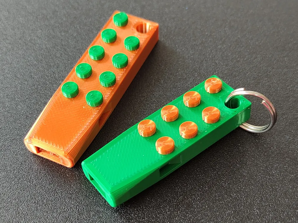 Loud Keychain Whistles (Lego Compatible) by ThreeD-Michael - MakerWorld