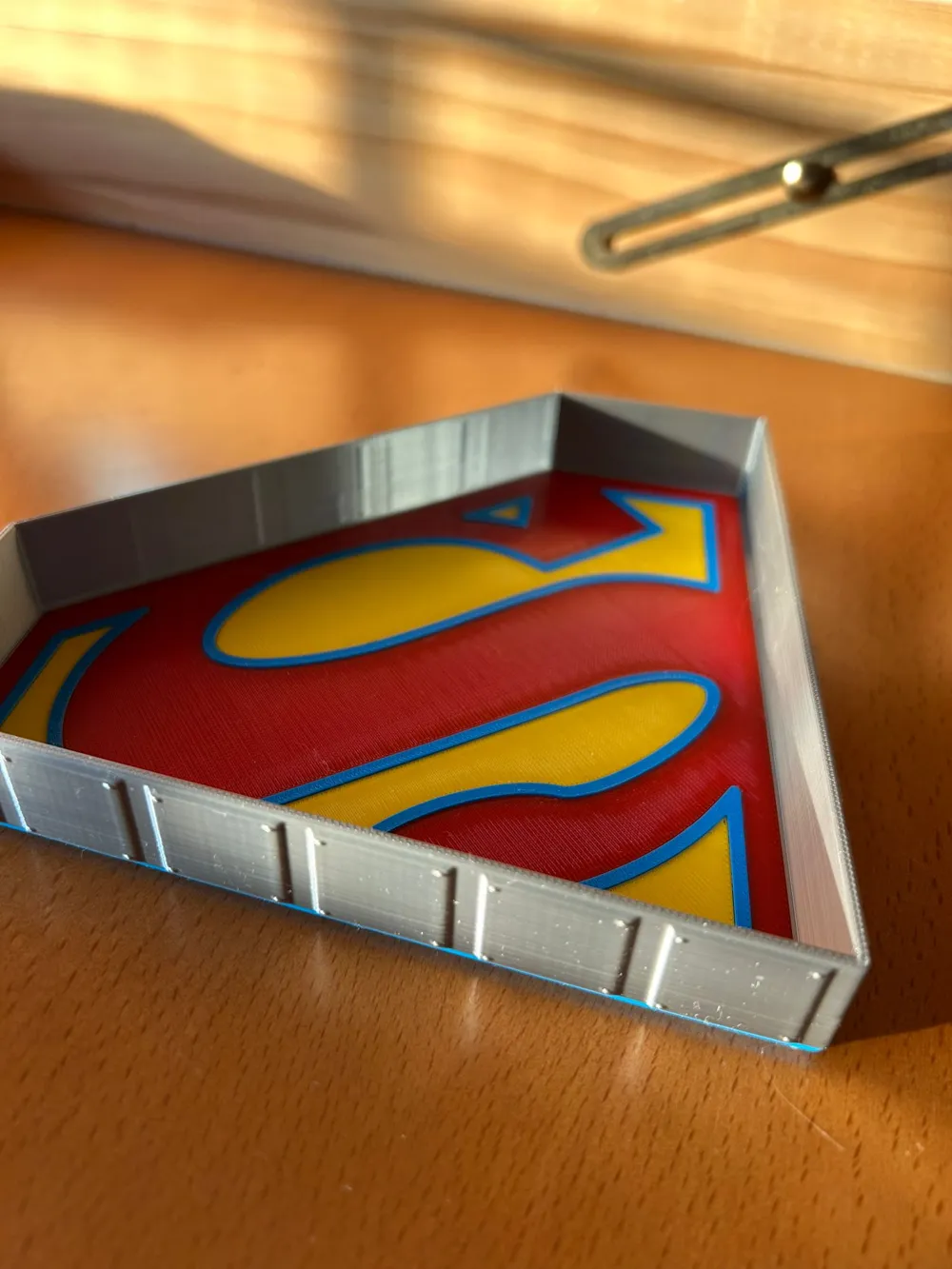 DC Superman Inspired Tray - Free 3D Print Model - MakerWorld