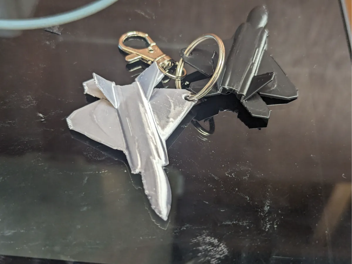 F22 Raptor Jet Keychain - Use My Support Easy - Free 3D Print Model ...