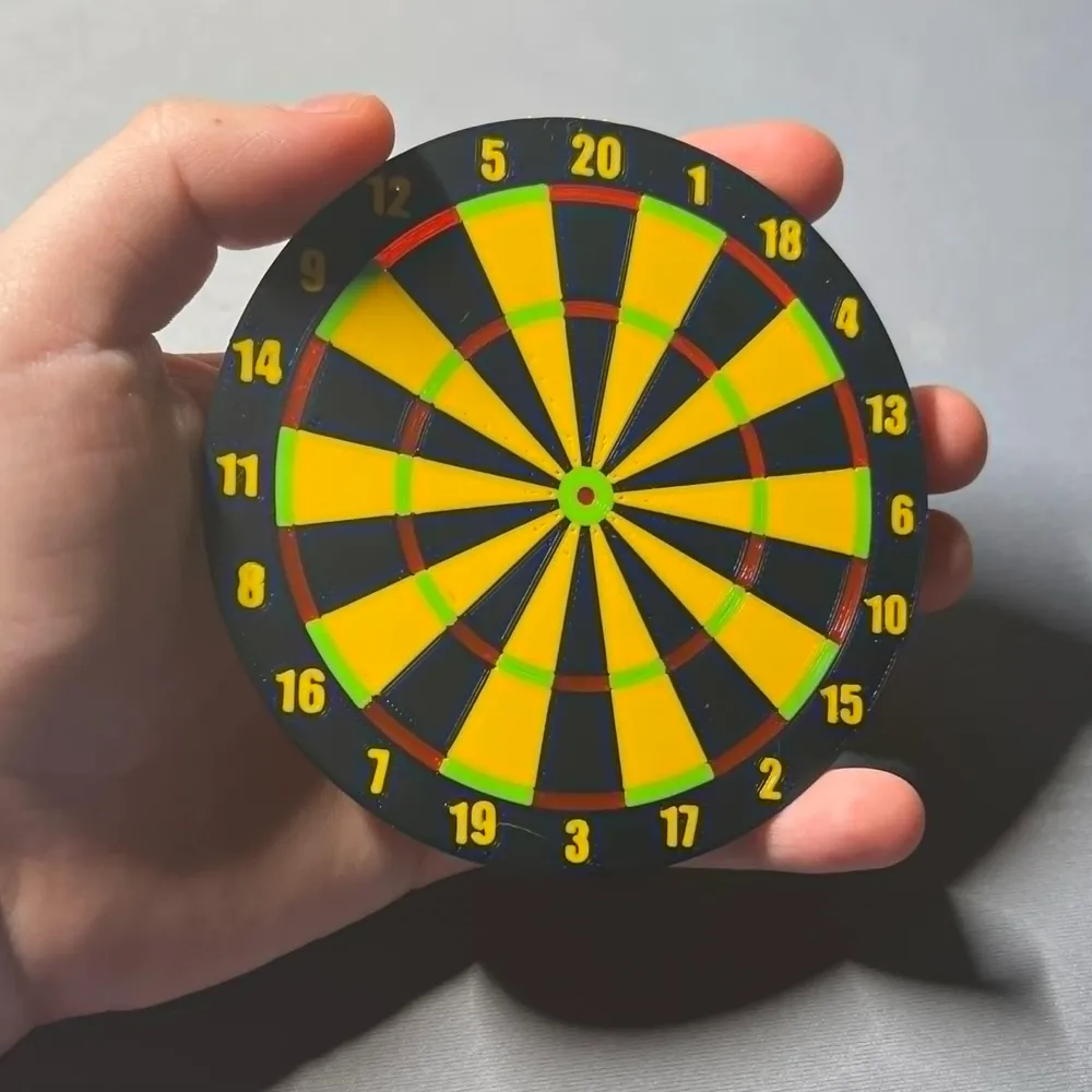 Dart Board Coasters (AMS) by neodar - MakerWorld