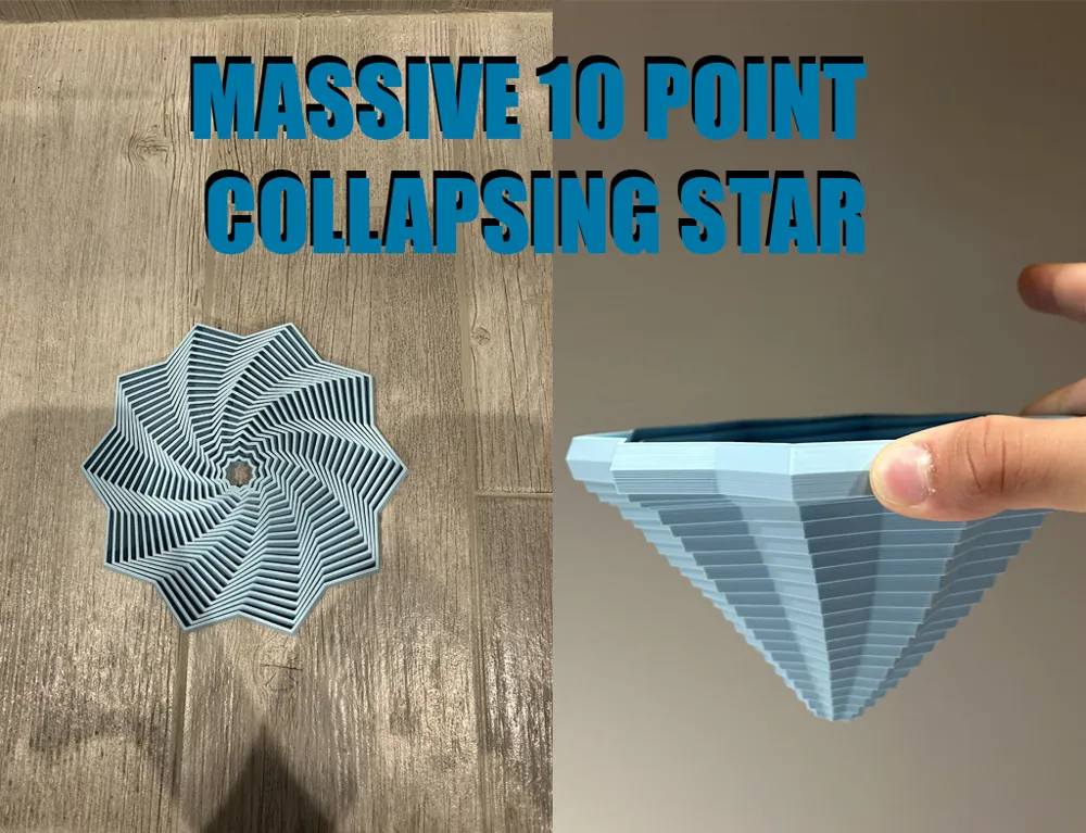 Massive 10 point Collapsing star/21 or 28 sections by Makers Manifest ...