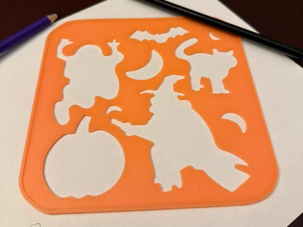 Halloween Stencil (Ghost, Pumpkin, Witch, Bat,Cat) by themapster ...