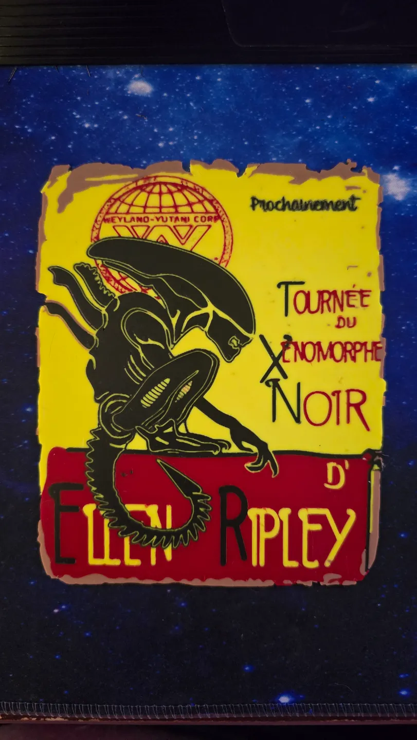 Xenomorph Tour sign by Mike - MakerWorld