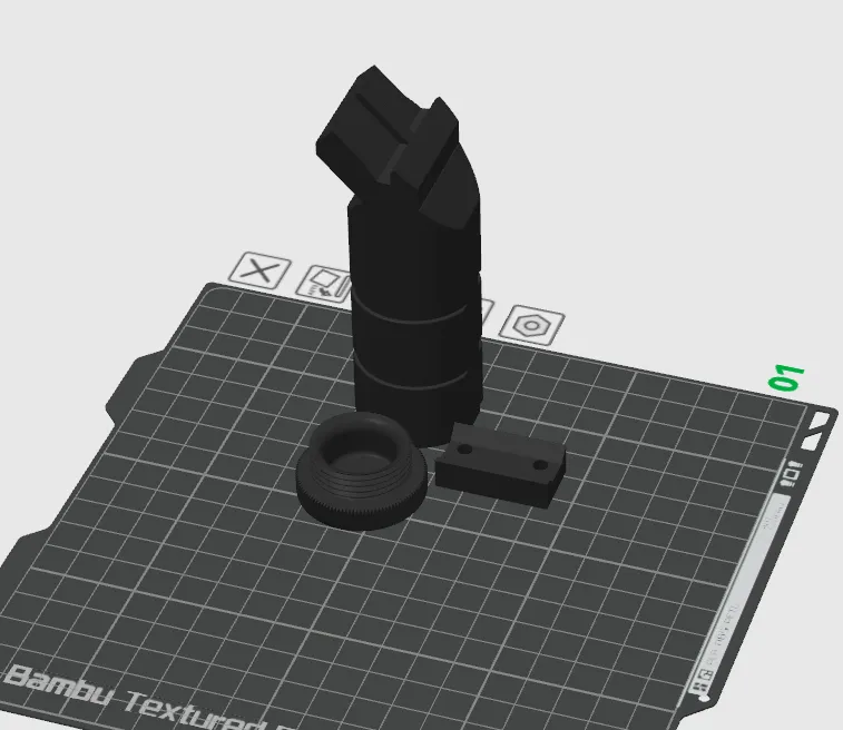 Airsoft short grip 5KU (angled) by Andrej - MakerWorld