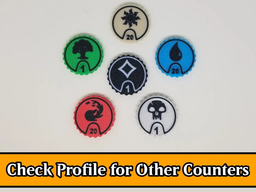 MTG Colorless Mana Counter - Double Side 1-20 Dial by TheMakerSphere ...