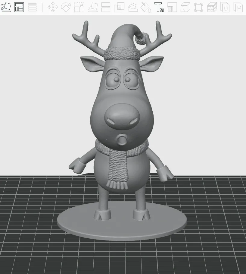 Winter Reindeer Buddy - Free 3D Print Model - MakerWorld