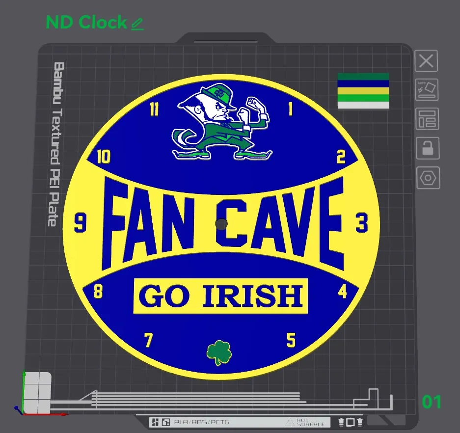 Notre Dame Fan Cave Clock by Wizard7741 - MakerWorld