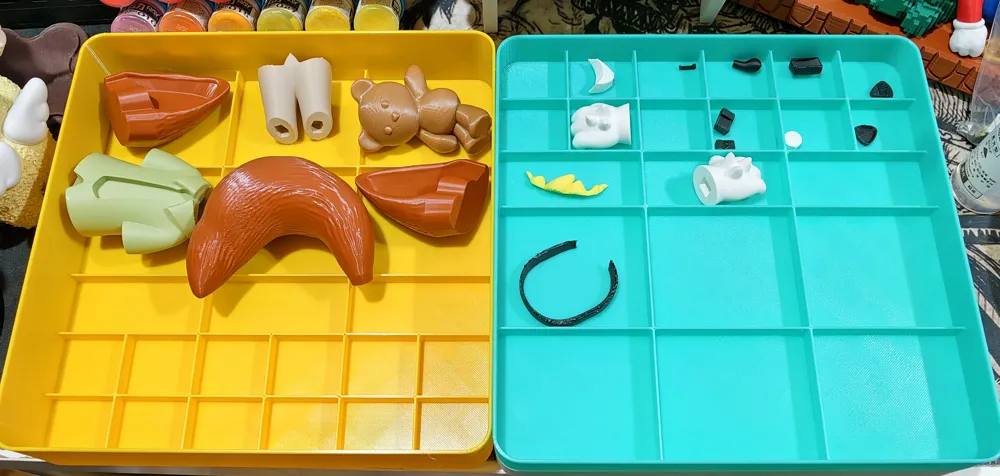 Stapelbare Teileschale - Figurenbauteile Aufbewahrung und Sortierung ...