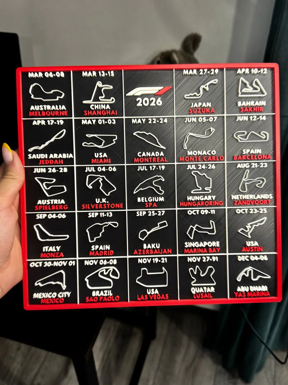 F1 2026 with dates, countries and places by FLU MakerWorld: Download ...