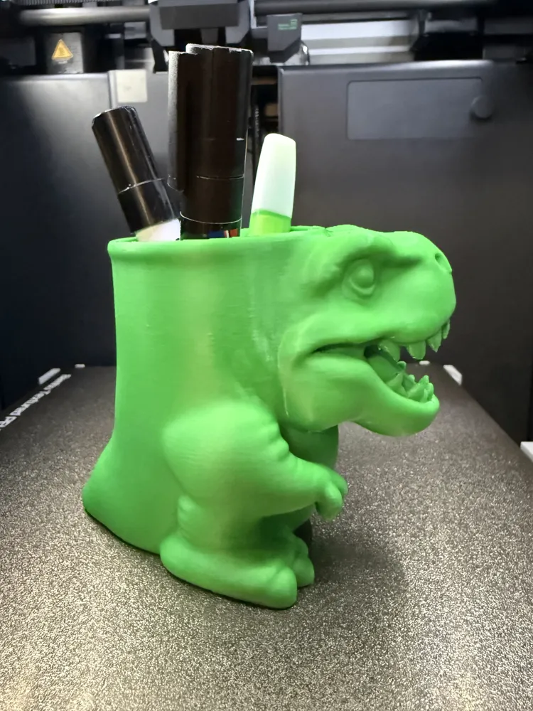 Dinosaur Pen Holder - Free 3D Print Model - MakerWorld