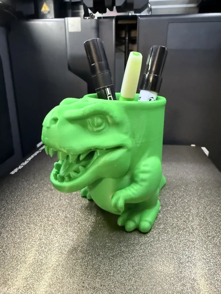 Dinosaur Pen Holder - Free 3D Print Model - MakerWorld