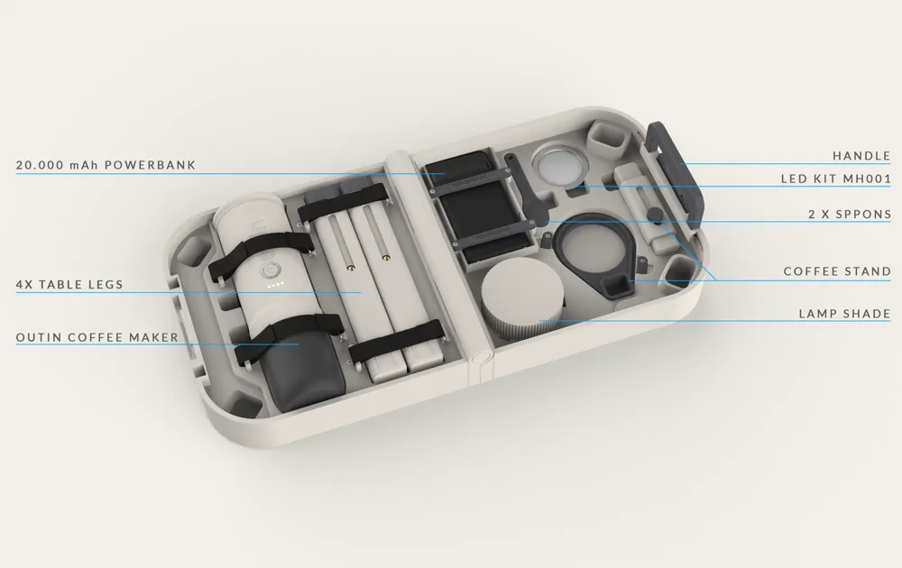 OUTIN - Portable Coffee Table by JANBERRY DESIGN MakerWorld: Download Free 3D Models