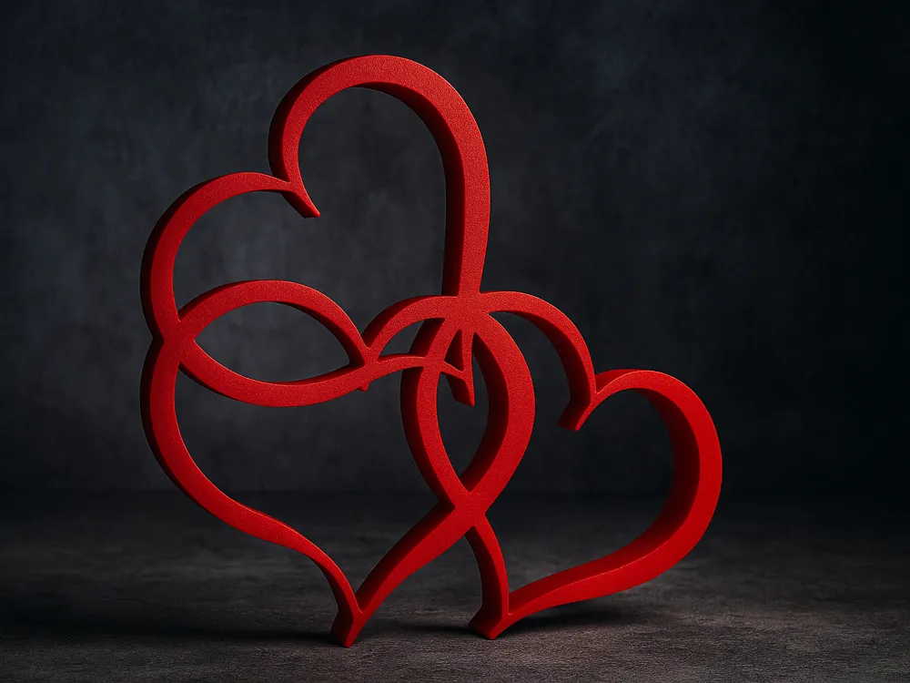 Three Valentine's Hearts - Free 3D Print Model - MakerWorld