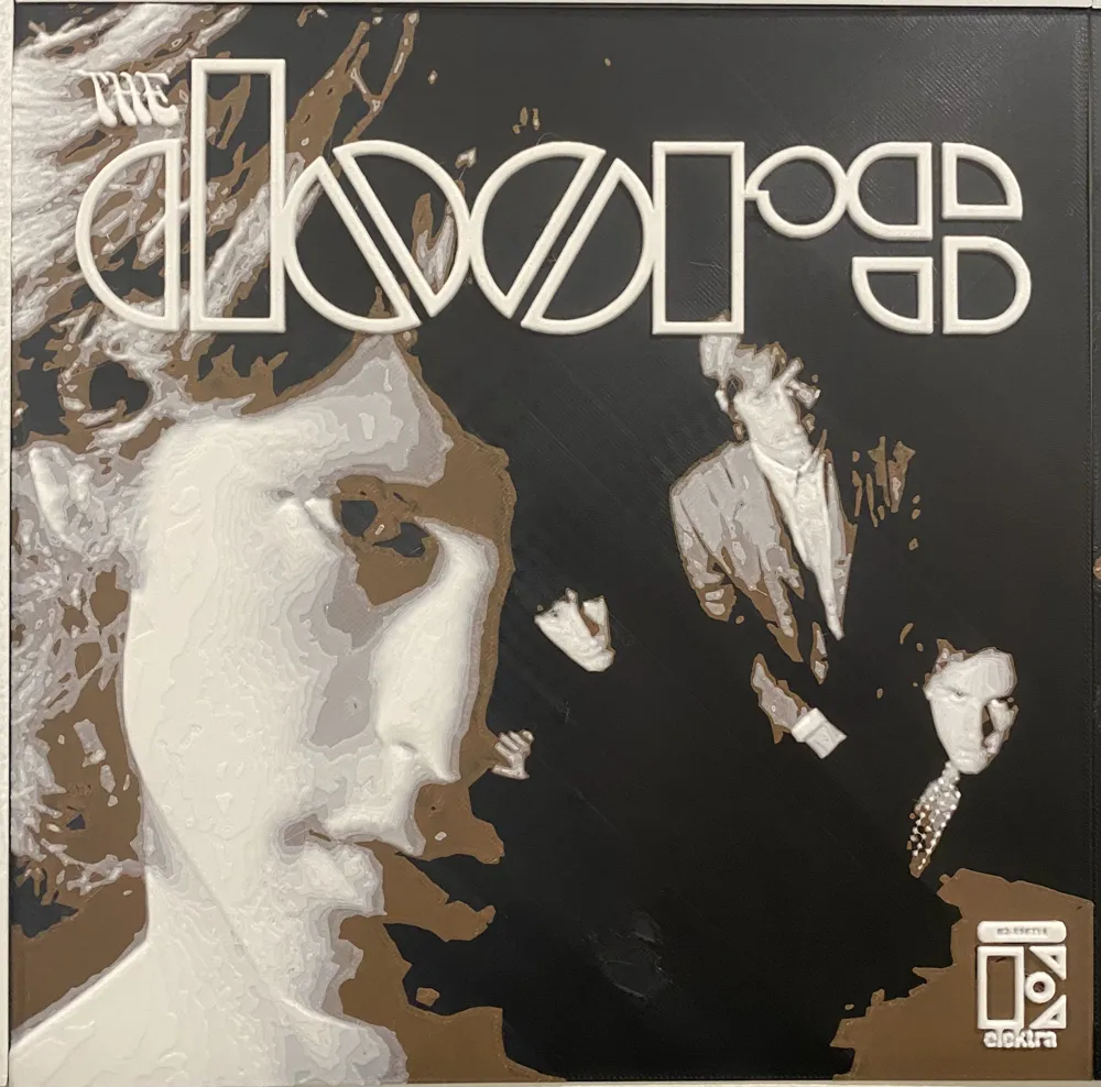 THE DOORS - The Doors Album Cover Art (3 Colors) by LayersInLA - MakerWorld