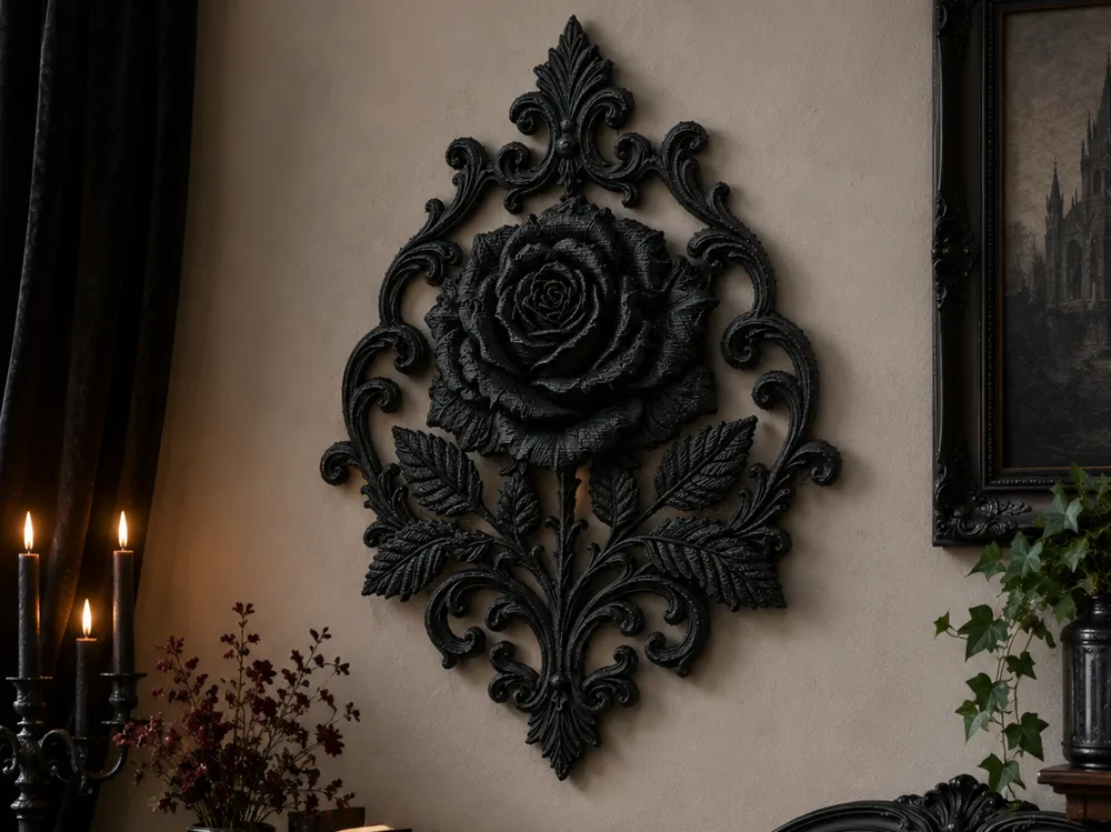 Rose Wall Hang Ornament - Free 3D Print Model - MakerWorld