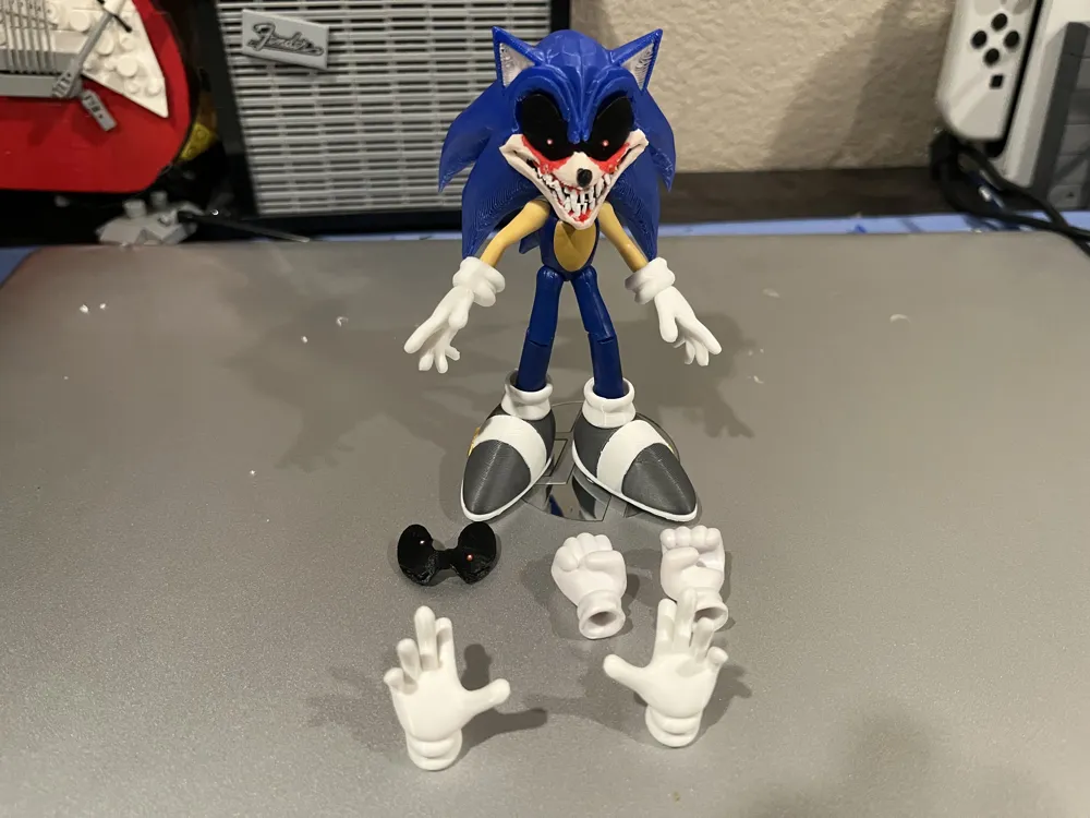2011X Custom Figure Kit (Sonic.EXE) - Free 3D Print Model - MakerWorld