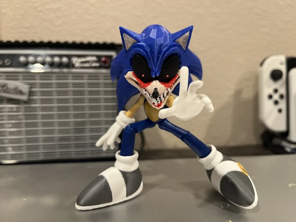 2011X Custom Figure Kit (Sonic.EXE) - Free 3D Print Model - MakerWorld