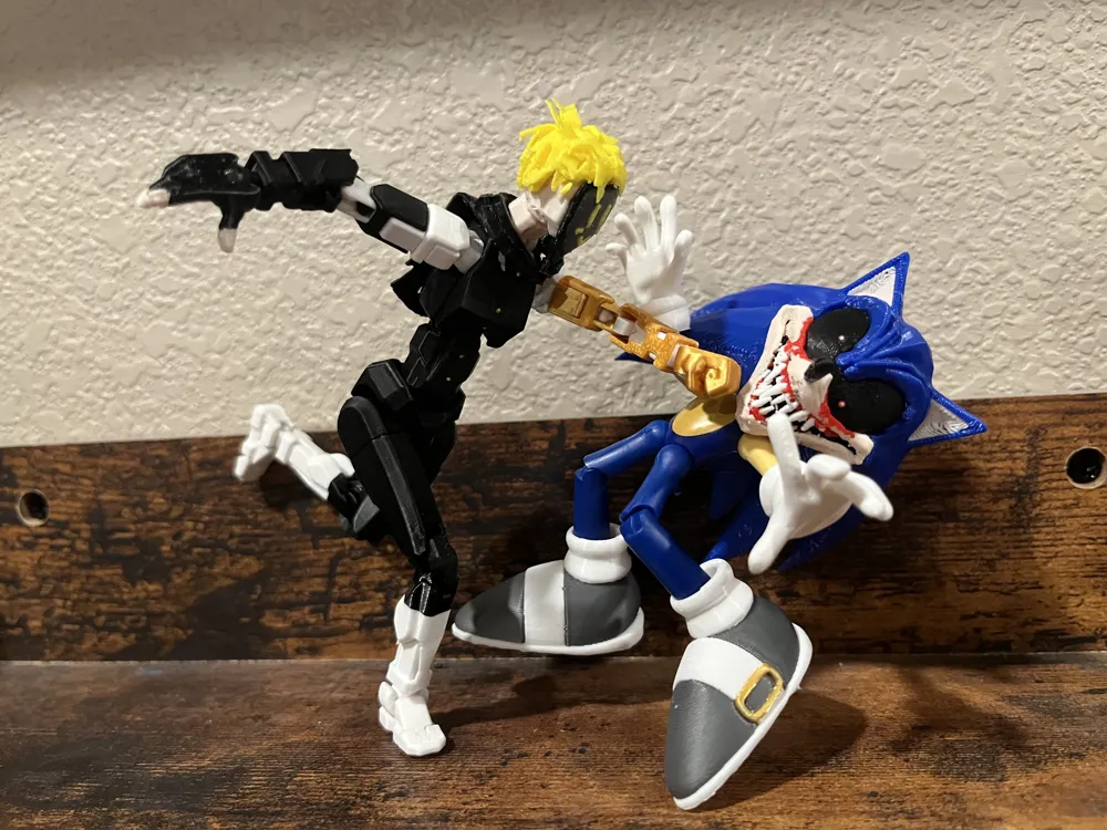 2011X Custom Figure Kit (Sonic.EXE) - Free 3D Print Model - MakerWorld