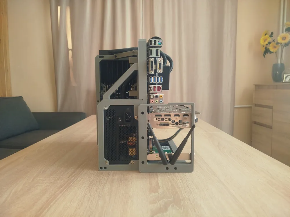 Open Frame PC Case ATX - Free 3D Print Model - MakerWorld