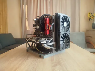 Open Frame PC Case ATX - Free 3D Print Model - MakerWorld