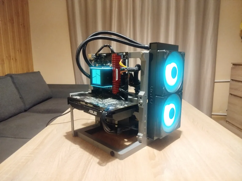 Open Frame PC Case ATX - Free 3D Print Model - MakerWorld
