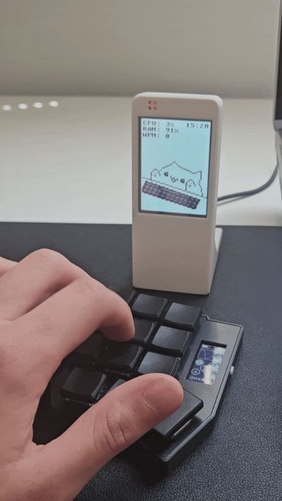 Bongo Cat Mini Monitor – Animated ESP32 Display by Vostok Labs MakerWorld: Download Free 3D Models
