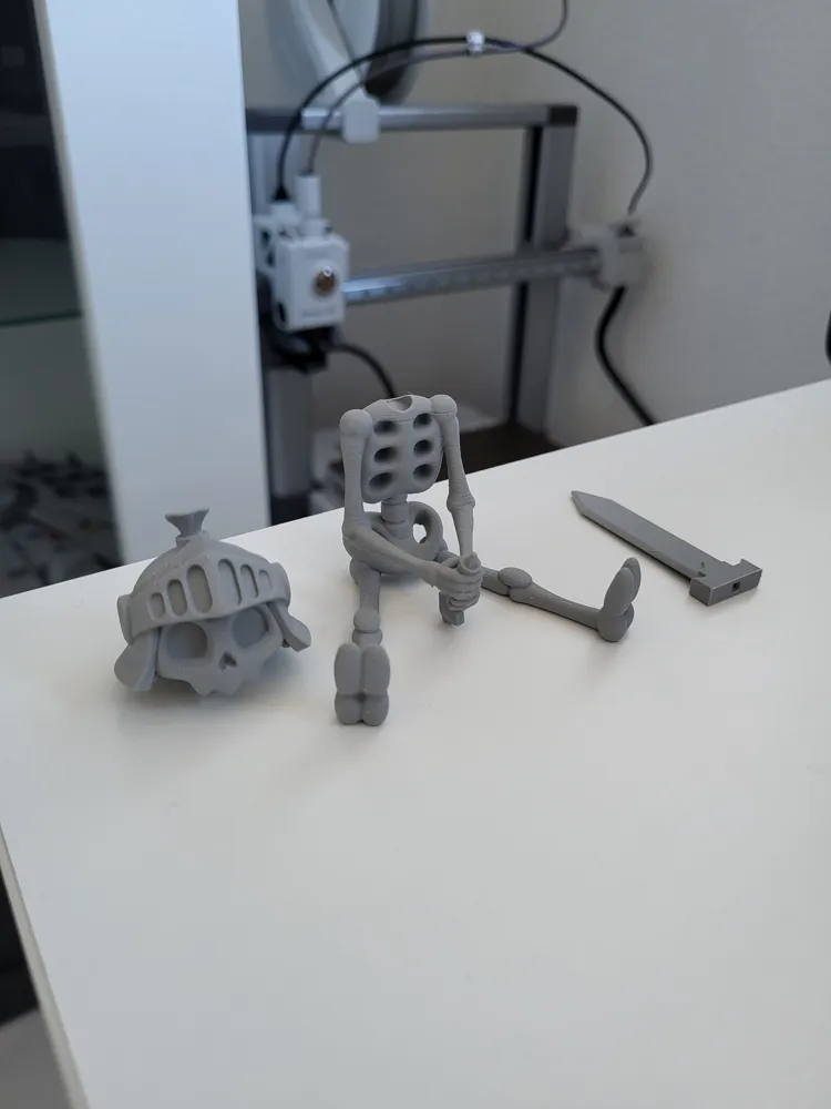 Cute Skeleton Knight - Jeff by Mango3D MakerWorld: Download Free 3D Models