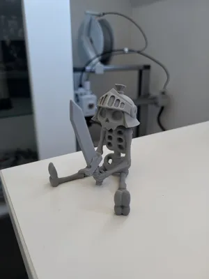 Cute Skeleton Knight - Jeff by Mango3D MakerWorld: Download Free 3D Models